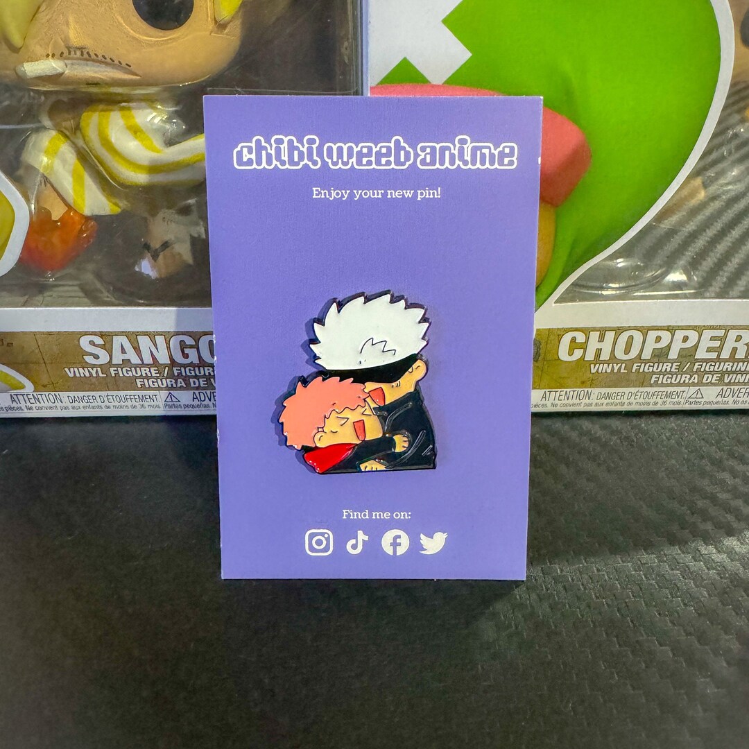 Anime Character Pin Badge 1pc Sorceror With Eye Mask Hugging Character ...