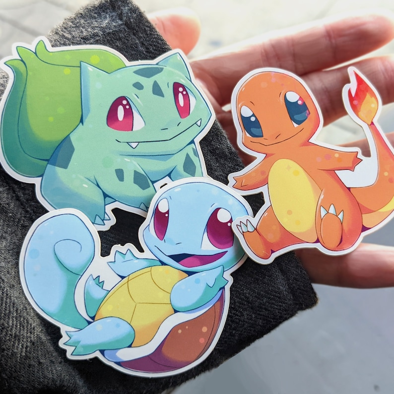 Bulbasaur Sticker Video Game Anime Sticker Cute Kawaii - Etsy