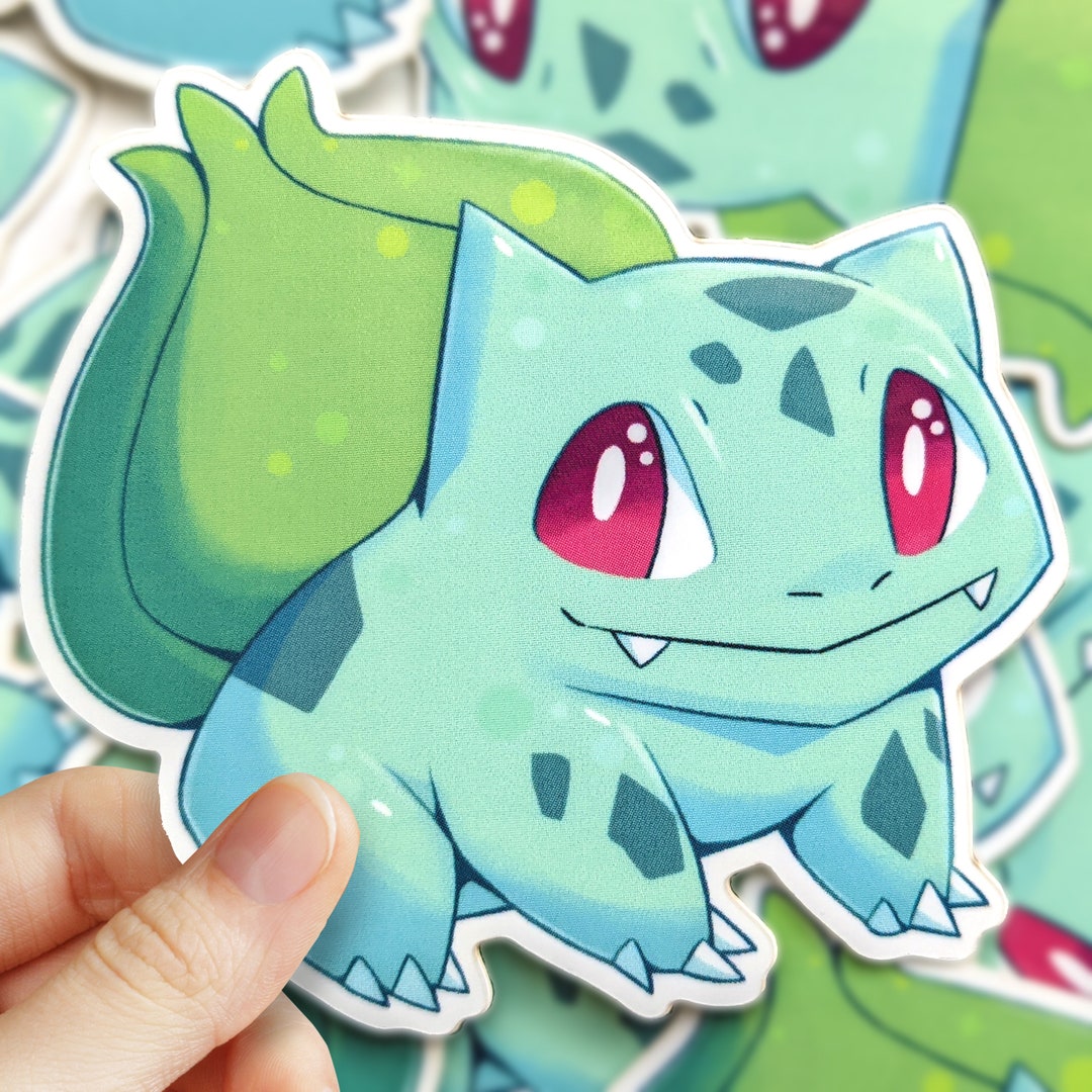 Bulbasaur Sticker Video Game Anime Sticker Cute Kawaii - Etsy