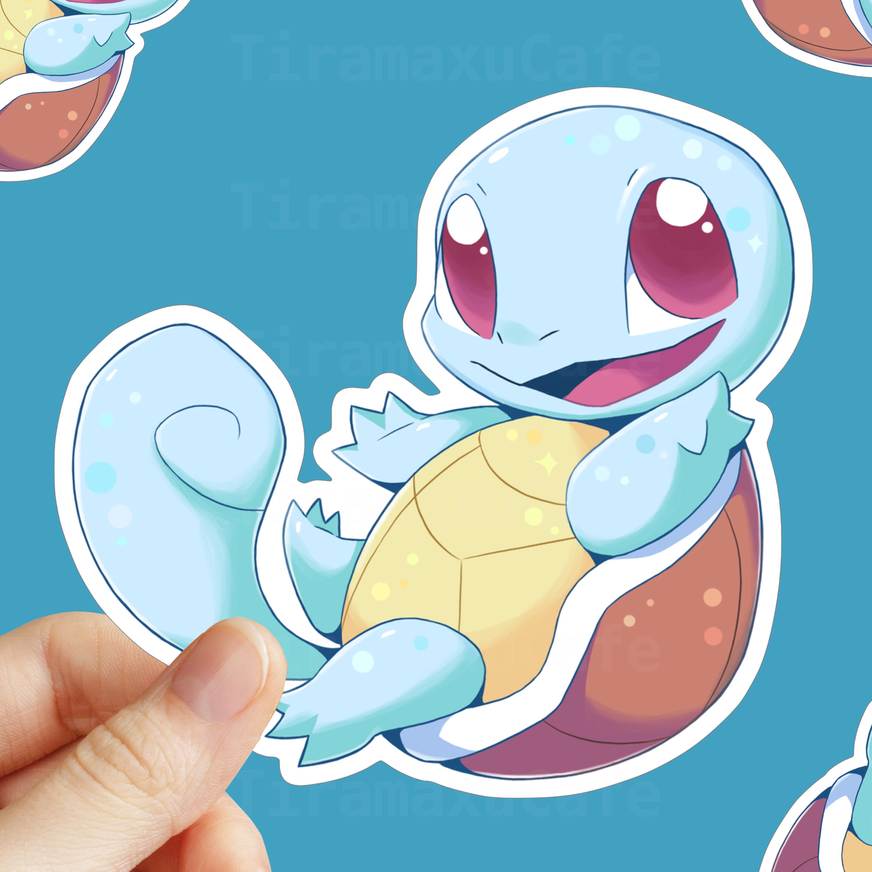 Squirtle Sticker Video Game Anime Sticker Cute Kawaii - Etsy