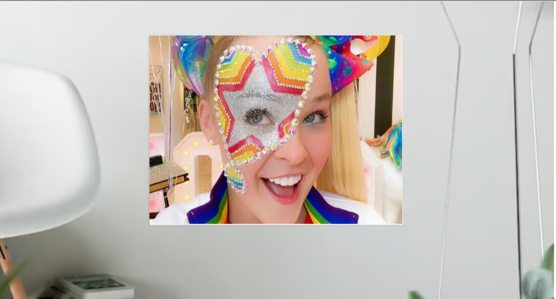 Jojo Siwa Smiling Rainbow Heart 18 X 24 Landscape Poster - Etsy