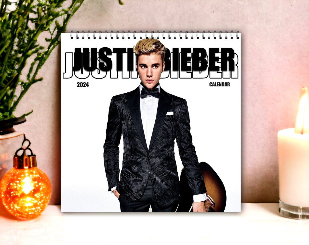 Justin Calendar Bieber 2024 Wall Calendar Celebrity Calendar - Etsy