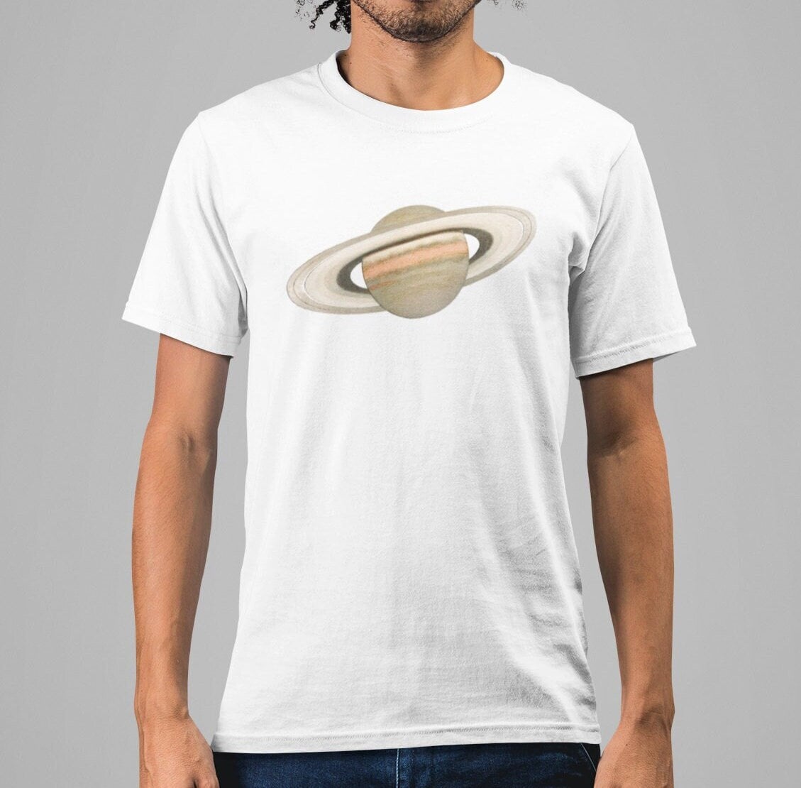 Saturn Planet Graphic Tee UNISEX T-shirt, Vintage Cosmic Print T Shirt ...