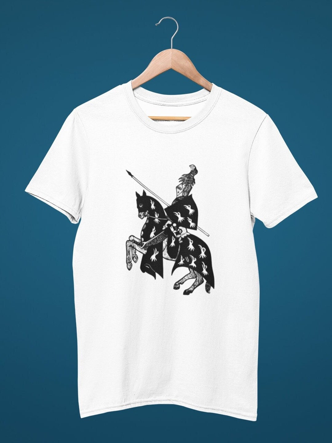 Medieval Knight Tshirt - Unisex T Shirt for Men & Women, Historic ...