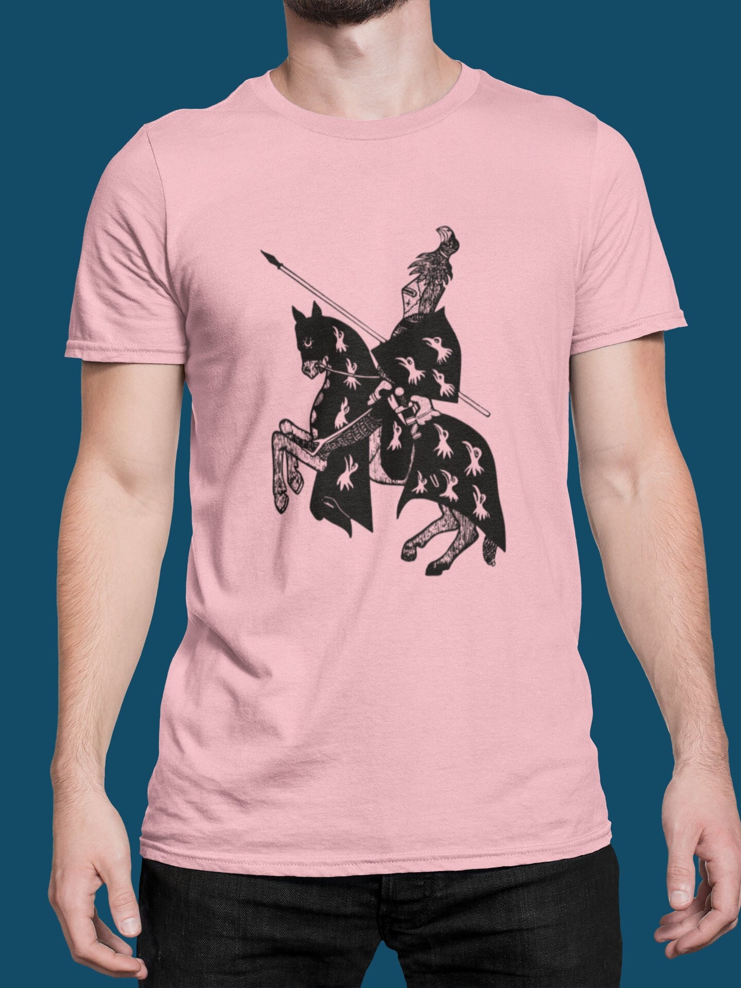 Medieval Knight Tshirt - Unisex T Shirt for Men & Women, Historic ...