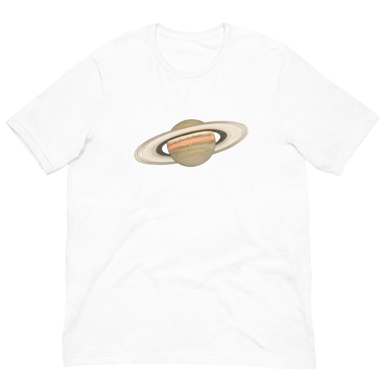 Saturn Planet Graphic Tee UNISEX T-shirt, Vintage Cosmic Print T Shirt ...