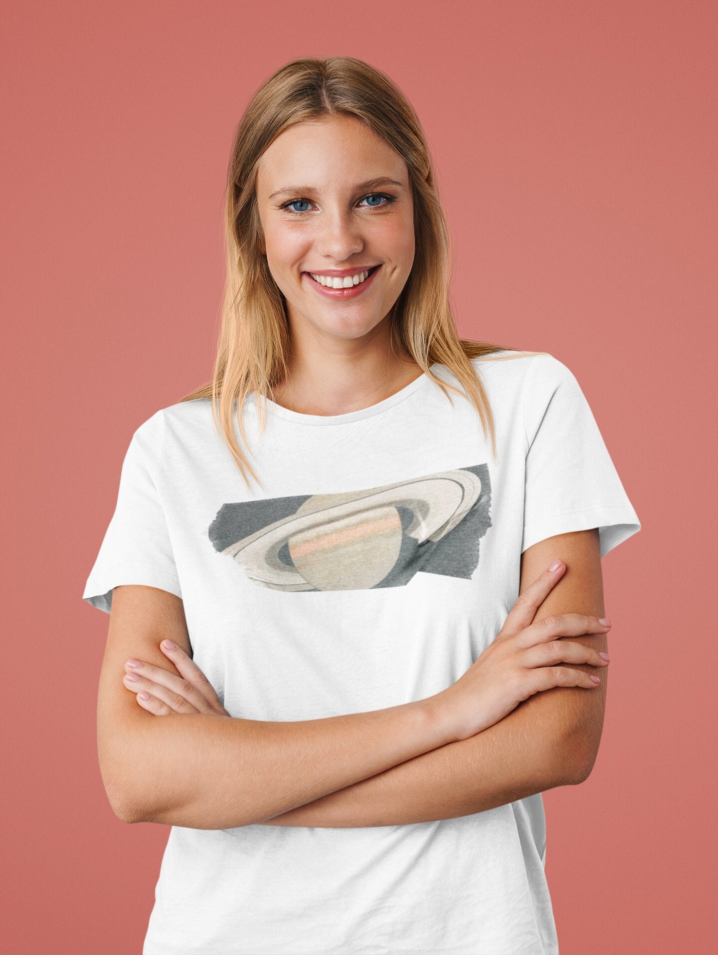 Saturn Planet T-shirt - UNISEX Tee, Vintage Solar System Tshirt ...