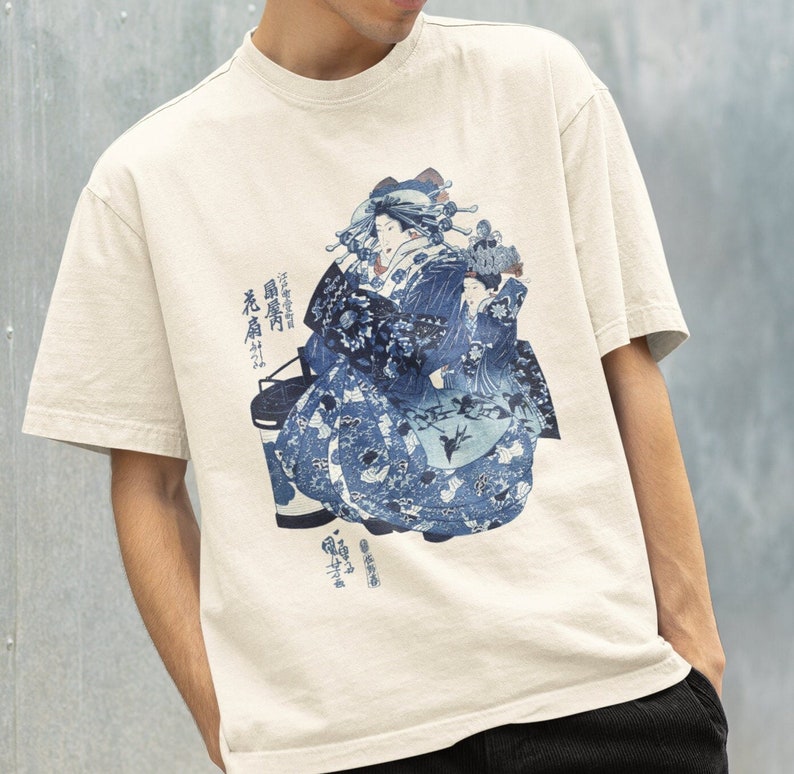 OVERSIZED T Shirt Japanese Woman by Utagawa Kuniyoshi Shirt Unisex Drop ...