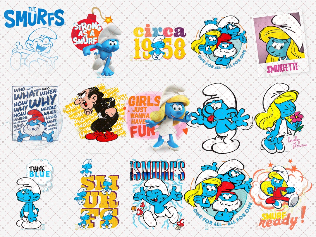 Snorks and Smurfs PNG Bundle Sublimation Design Download - Etsy