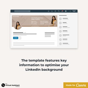 Linkedin Background Banner Templates | INSTANT DOWNLOAD | Edit for FREE ...