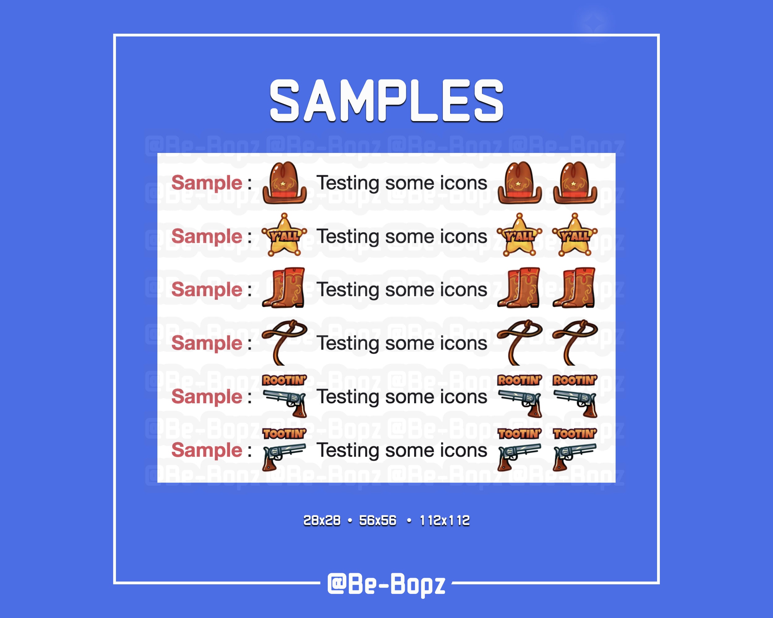 Wild West Cowboy Twitch Emotes • Set of 6 +3FREE • Discord • Texas ...