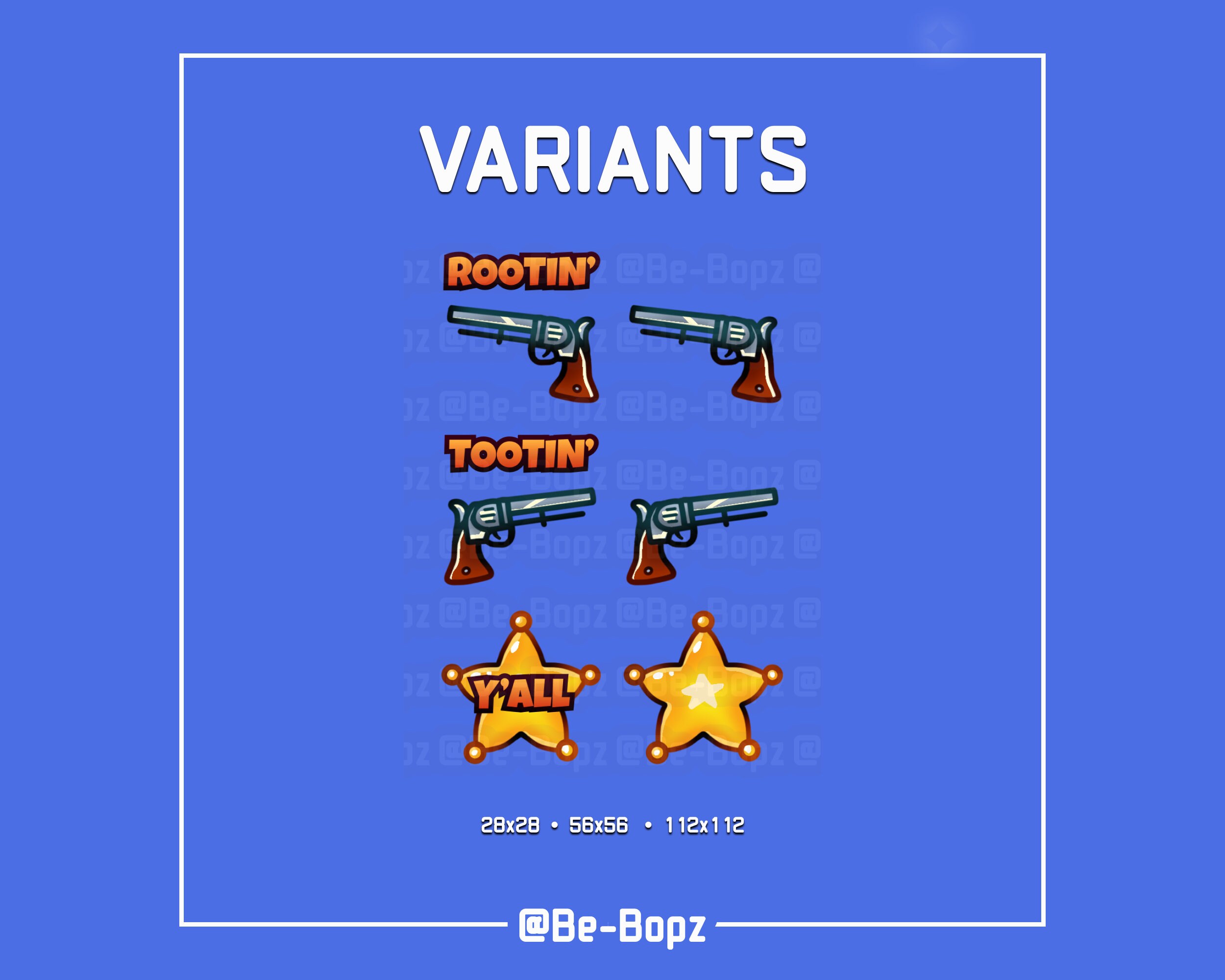 Wild West Cowboy Twitch Emotes • Set of 6 +3FREE • Discord • Texas ...