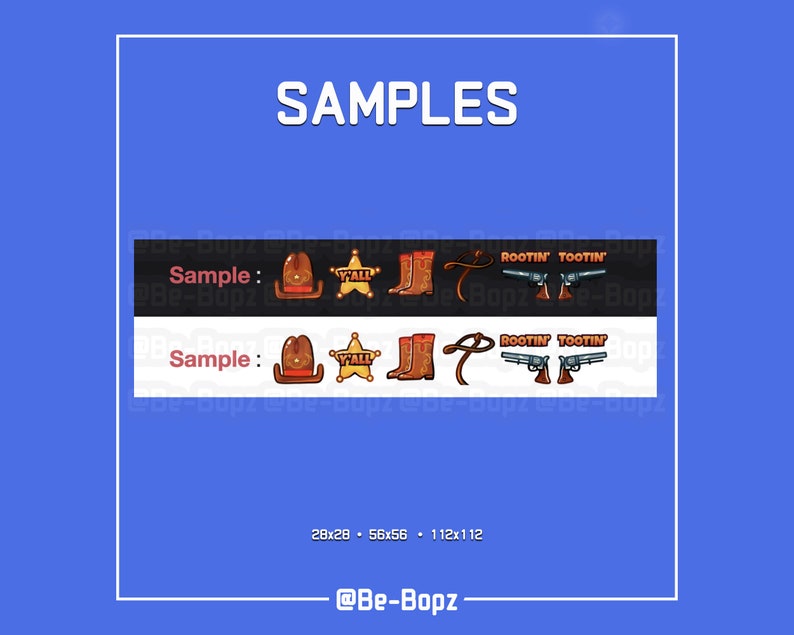 Wild West Cowboy Twitch Emotes • Set of 6 +3FREE • Discord • Texas ...