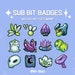 Japanese Yen Coin Twitch Sub & Bit Badges Set of 6 Discord Currency ...
