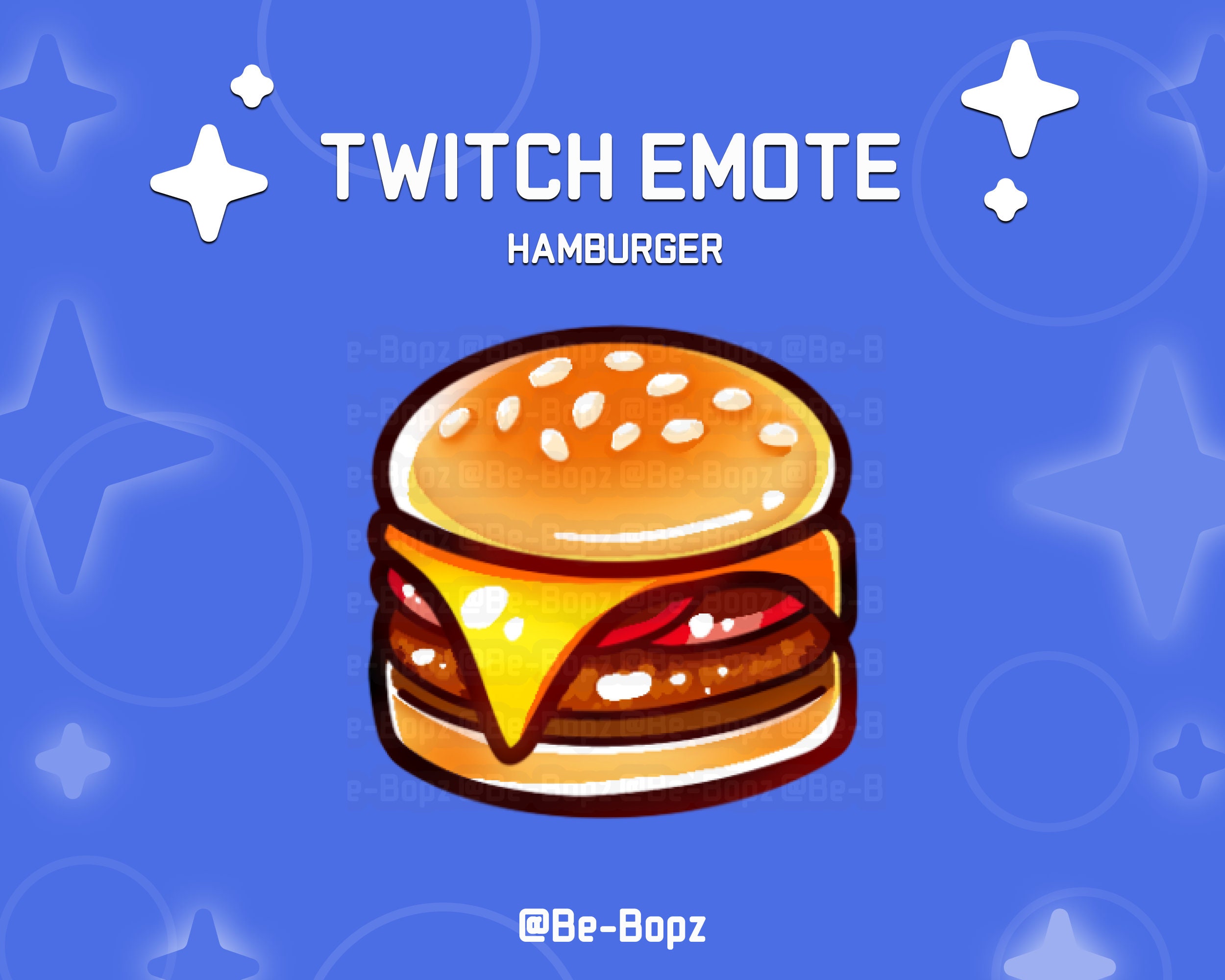 Hamburger Funny Twitch Emote • Discord • Fast Food Emote Cheeseburger ...