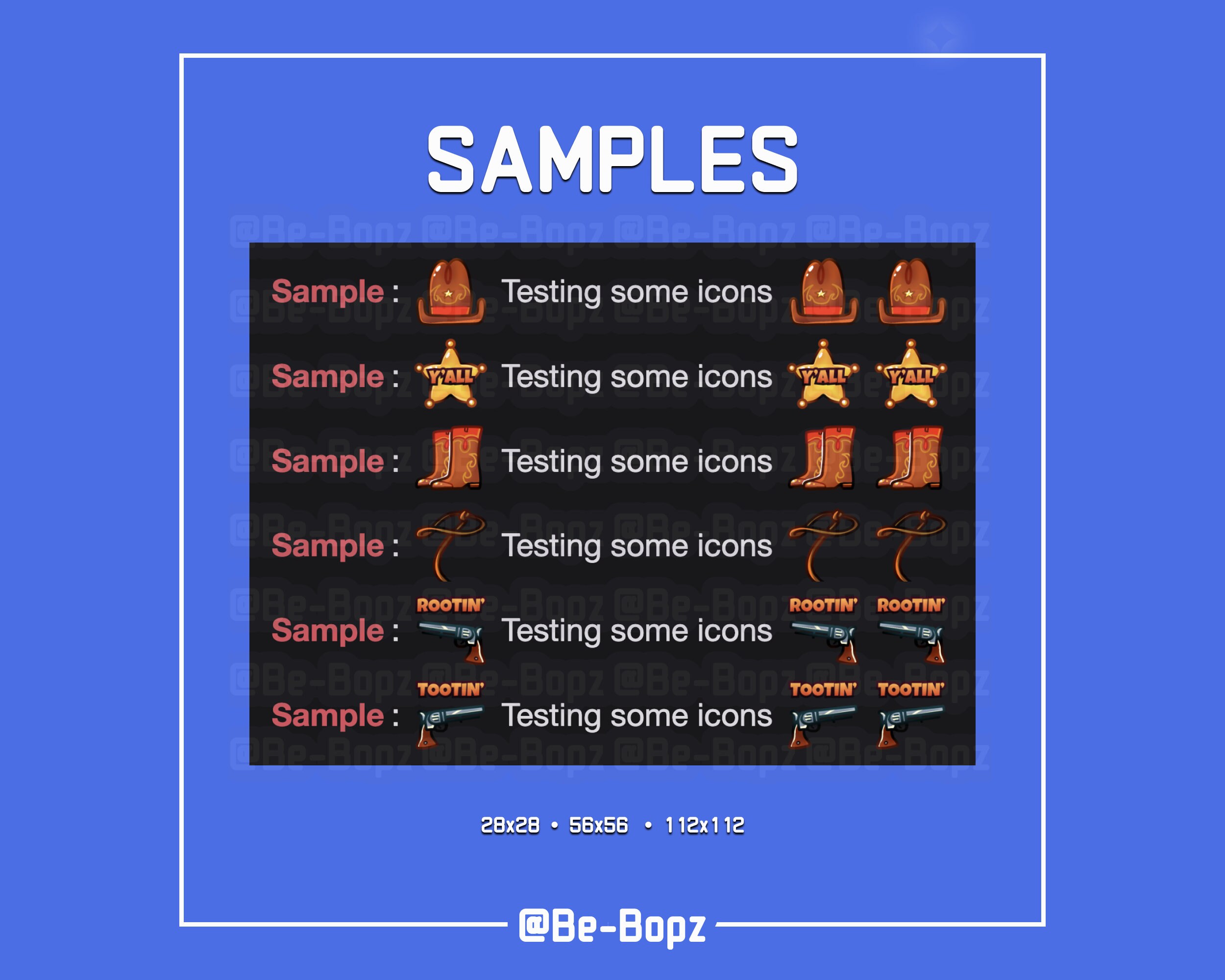 Wild West Cowboy Twitch Emotes • Set of 6 +3FREE • Discord • Texas ...