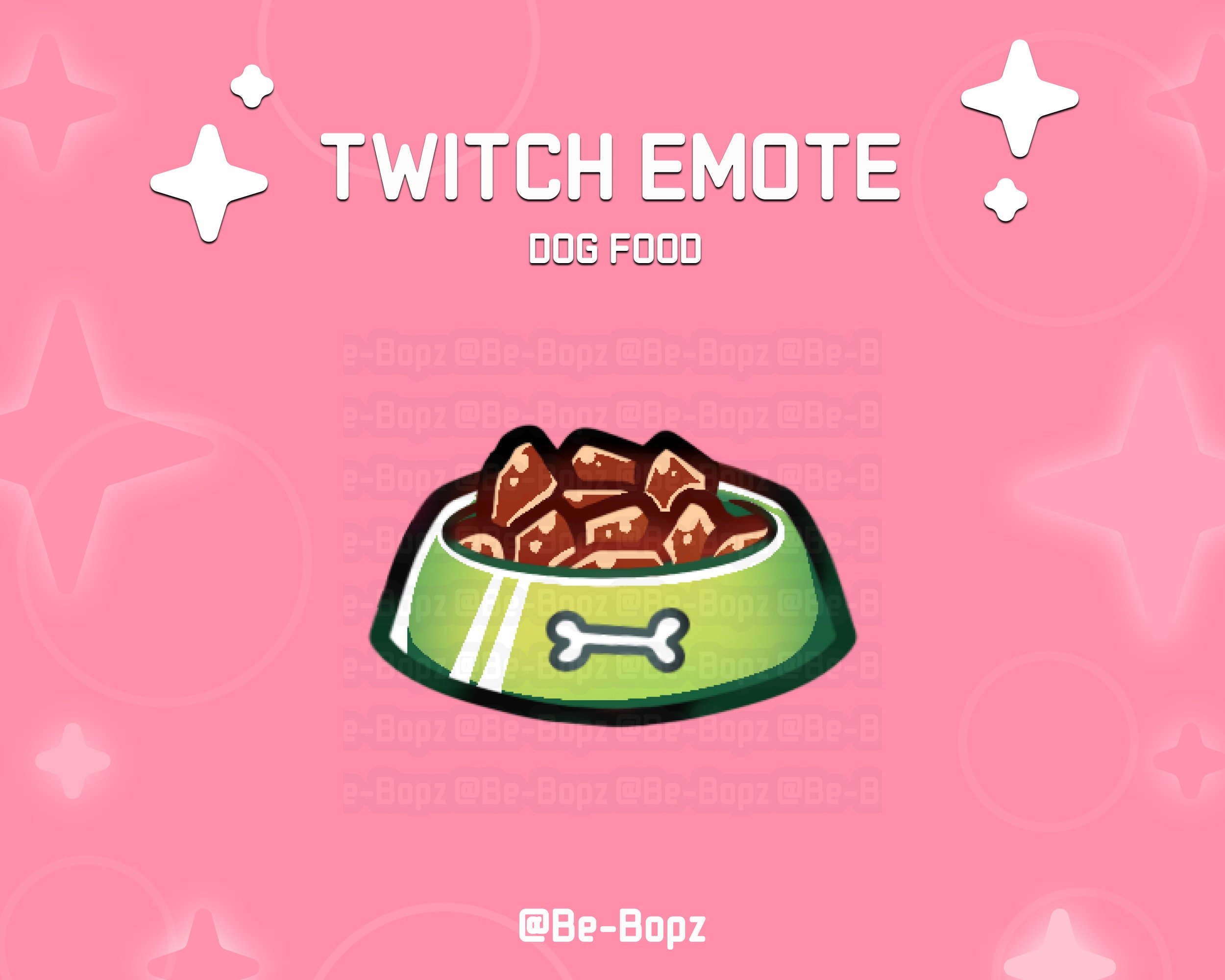 Dog Food Funny Twitch Emote • Discord • Pet Food & Snacks Emote Puppy ...