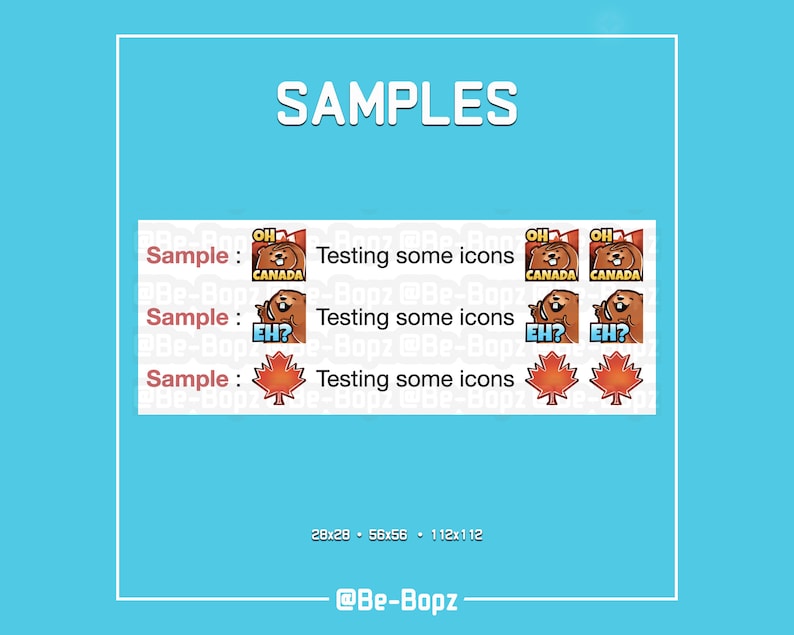 Canada Beaver Twitch Emotes • Set of 3 +3FREE • Discord • Cute Canadian ...