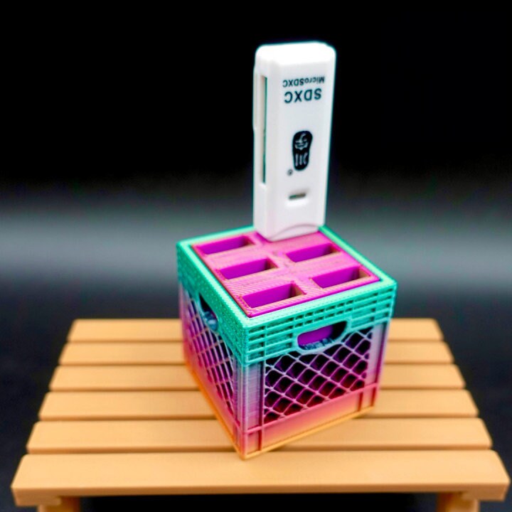 3D Printed SD Card, Micro SD Card, USB Holder Crate Storage - Etsy