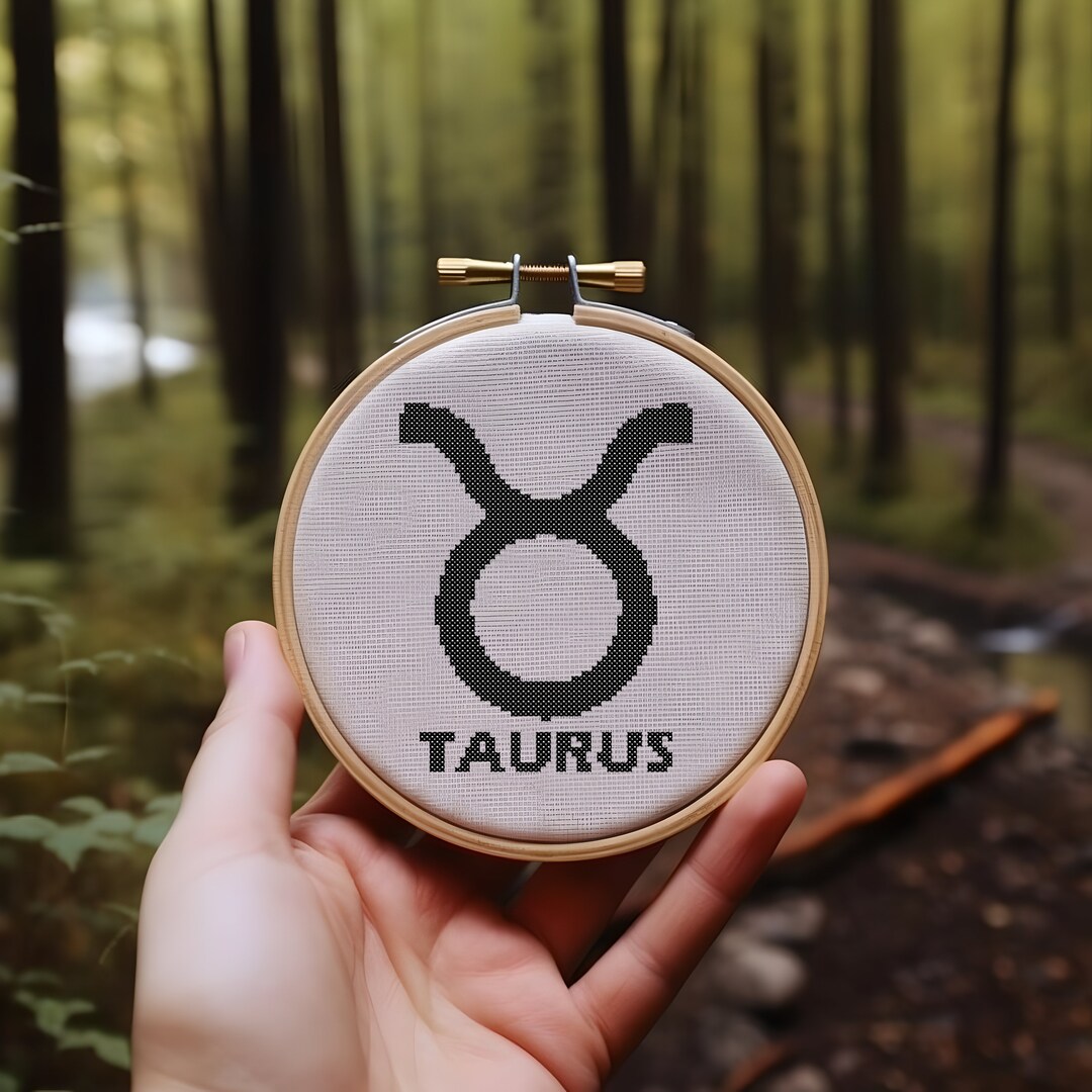 Zodiac Taurus Cross Stitch Pattern Downloadable PDF for Craft Project ...