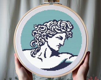 Medusa Stained Glass Cross Stitch Pattern Mythical Serpent - Etsy