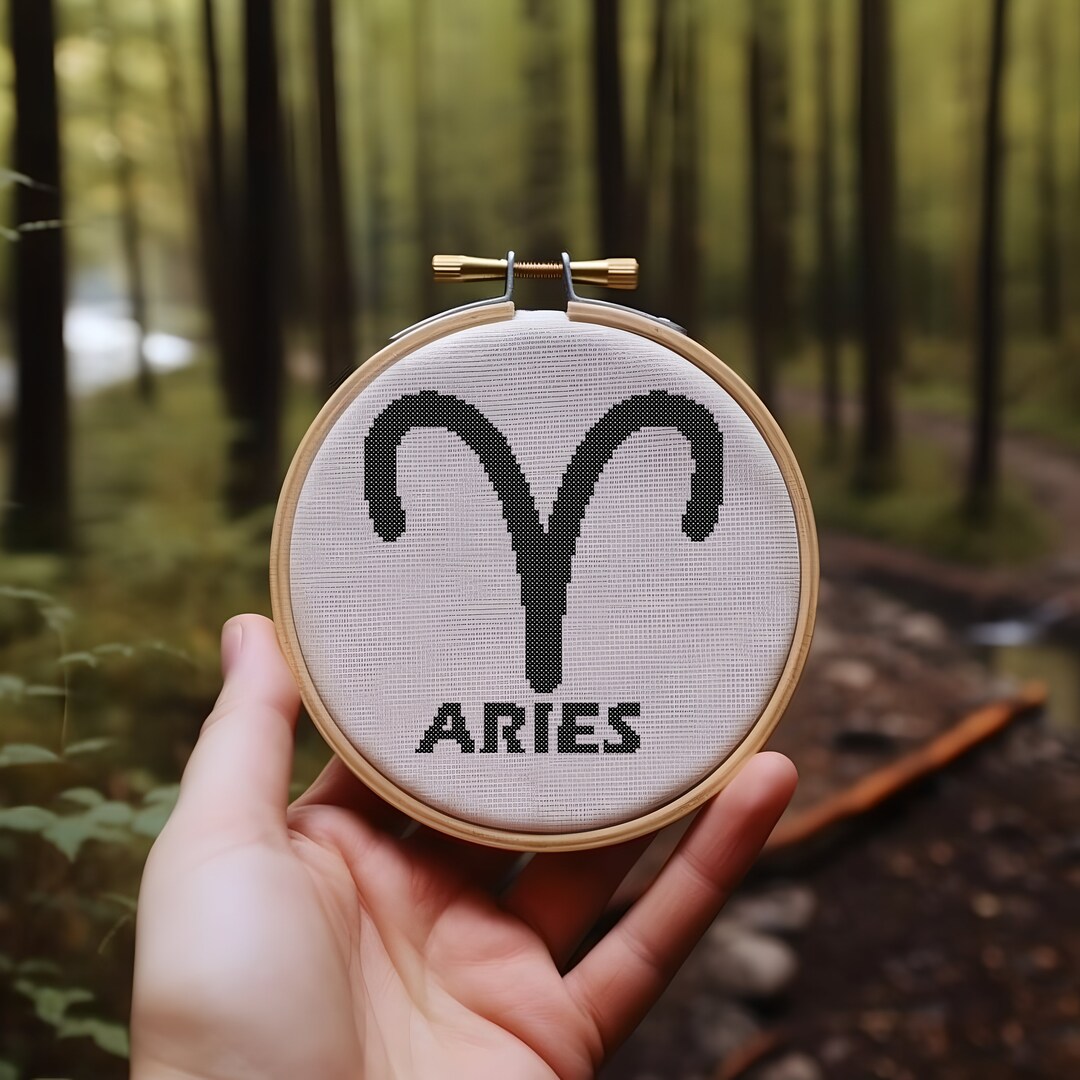 Zodiac Aries Cross Stitch Pattern Downloadable PDF for Craft - Etsy