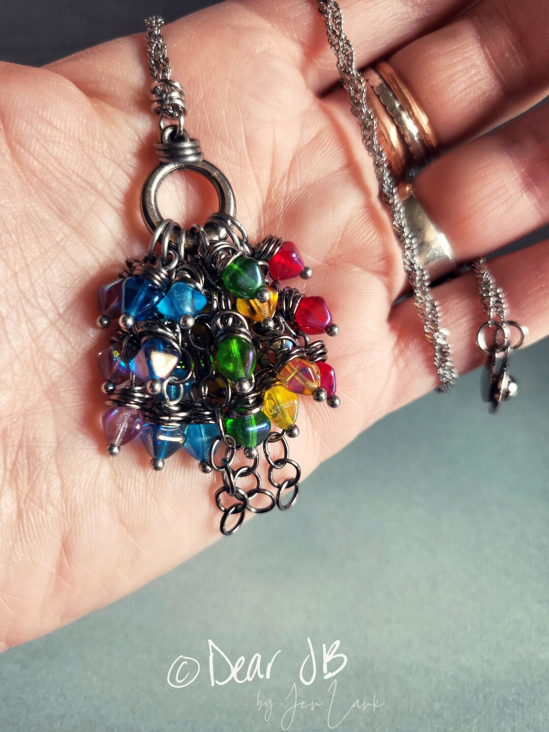 LGBTQ Aspie Autism Chakra Rainbow Necklace Spectrum Colors Gay Pride ...