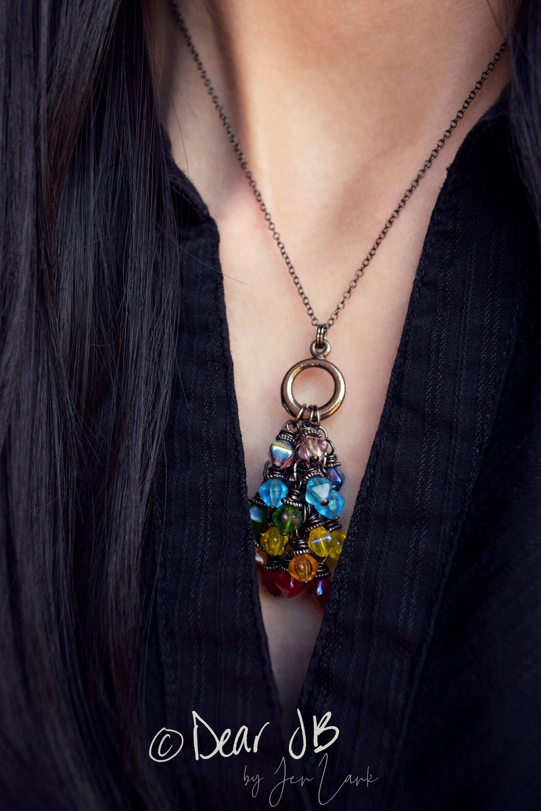 LGBTQ Aspie Autism Chakra Rainbow Necklace Spectrum Colors Gay Pride ...