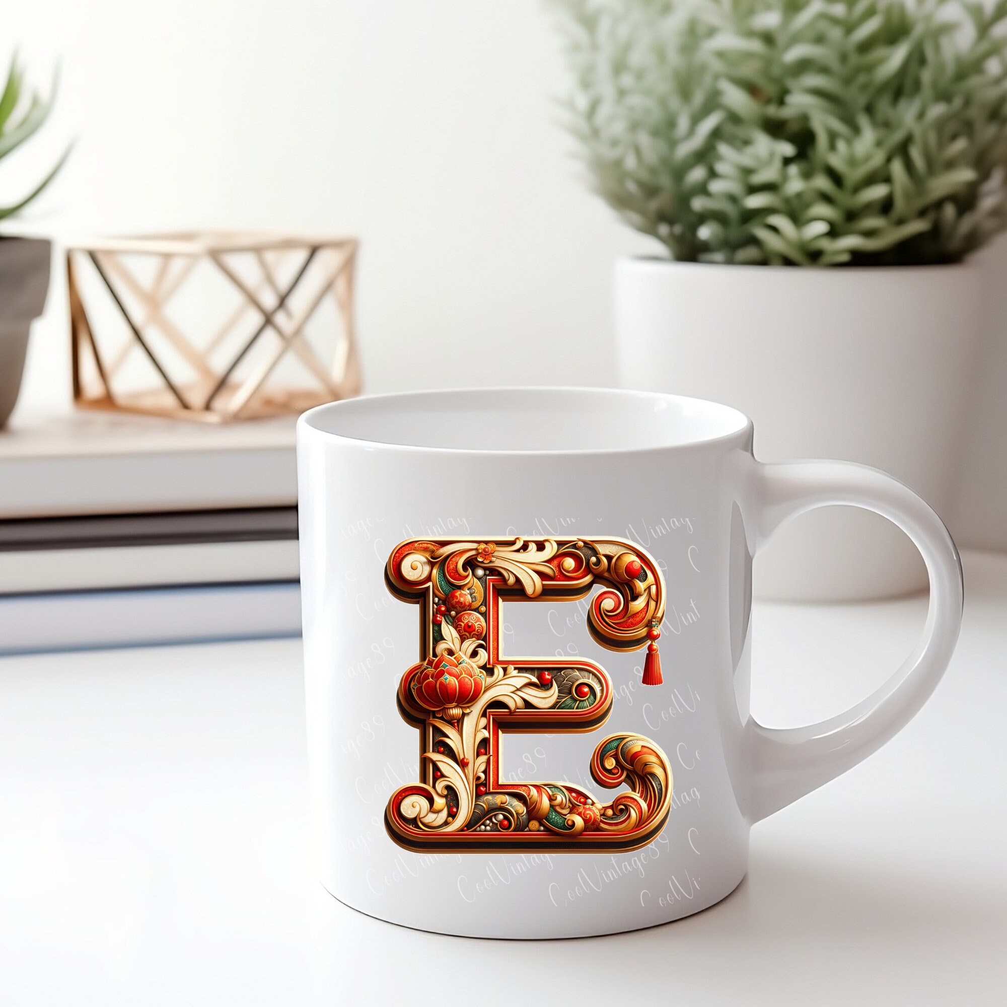 Chinese New Year Letters Alphabet PNG Bundle , Letters A-Z, Numbers 0-9 ...