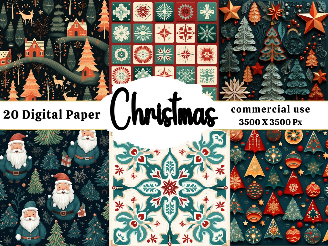 20 PNG Generates Christmas Background Png Digital Paper, Christmas ...