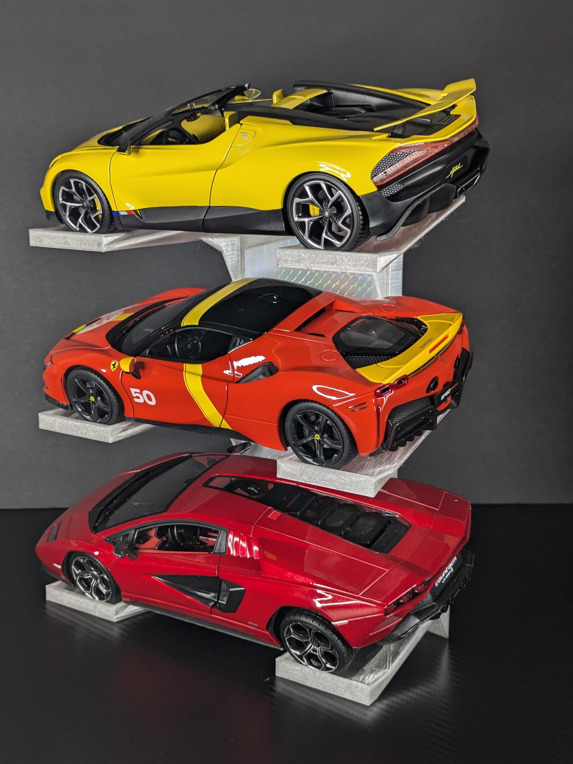 1/18 Scale Car Model Display Stand: RGB LED Lit, Holds 3 Cars - Etsy