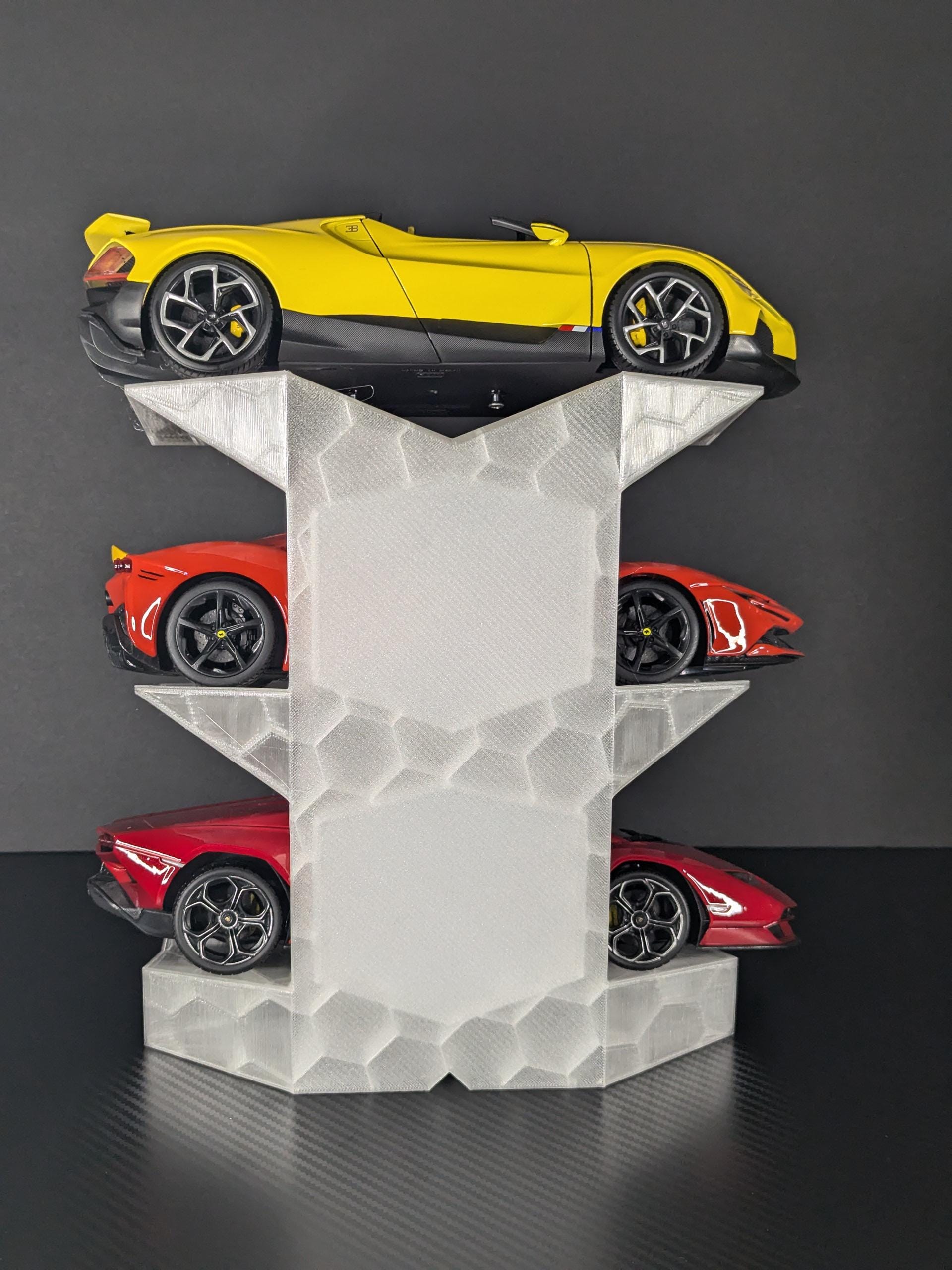 1/18 Scale Car Model Display Stand: RGB LED Lit, Holds 3 Cars - Etsy