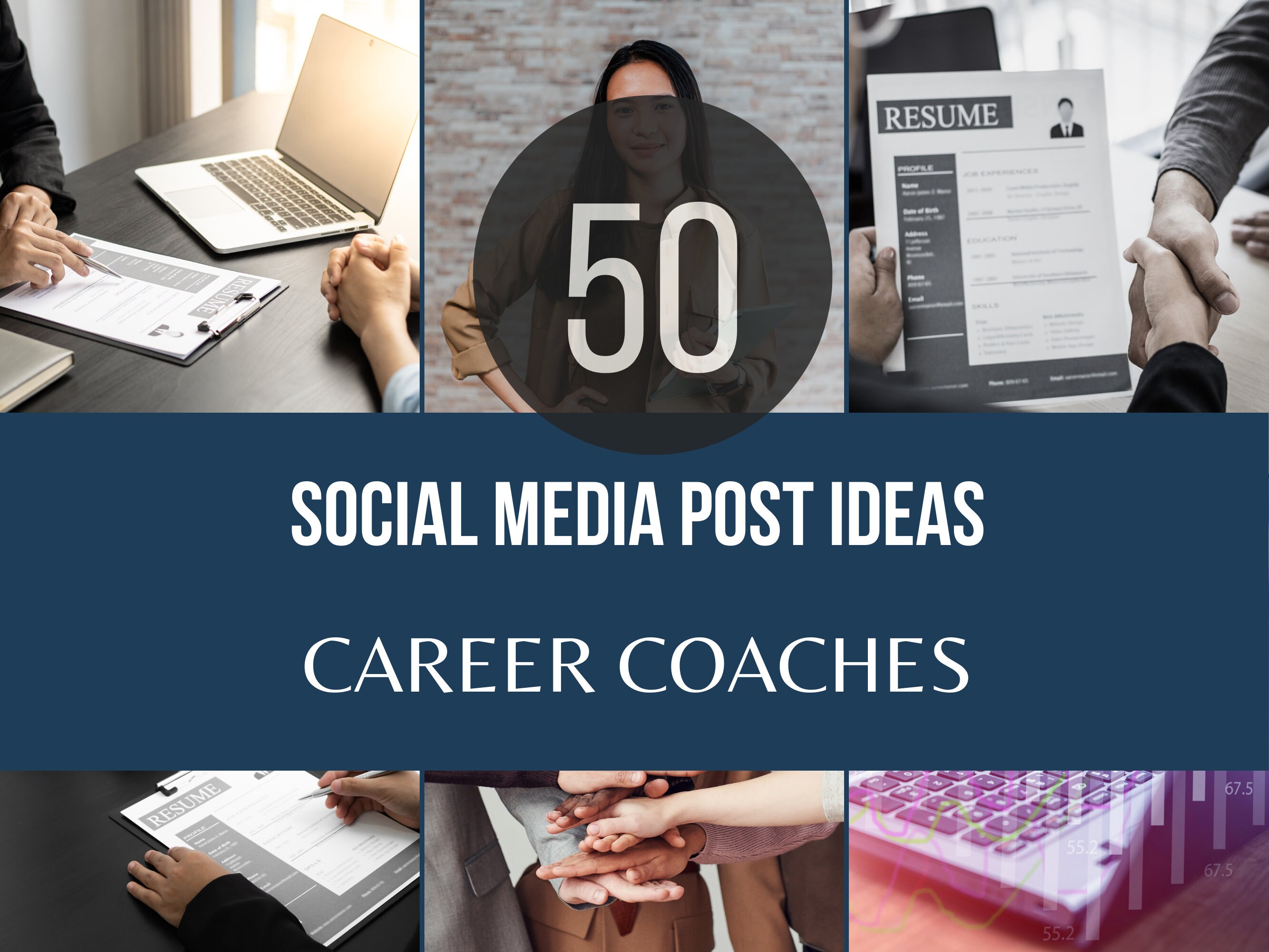 50 Social Media Post Ideas for Career Coaches (2 PDF Files) - Etsy