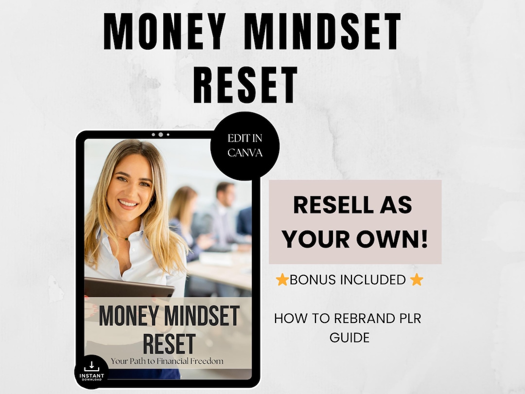 Money Mindset Reset Ebook: PLR & MRR Rights (A4) - Etsy