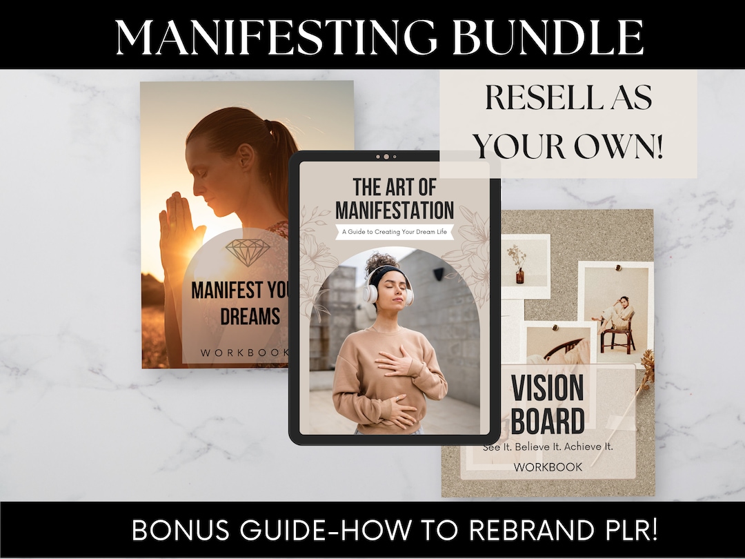Manifesting PLR Bundle With Resell Rights, Art of Manifestation Ebook, Manifest Your Dreams ...