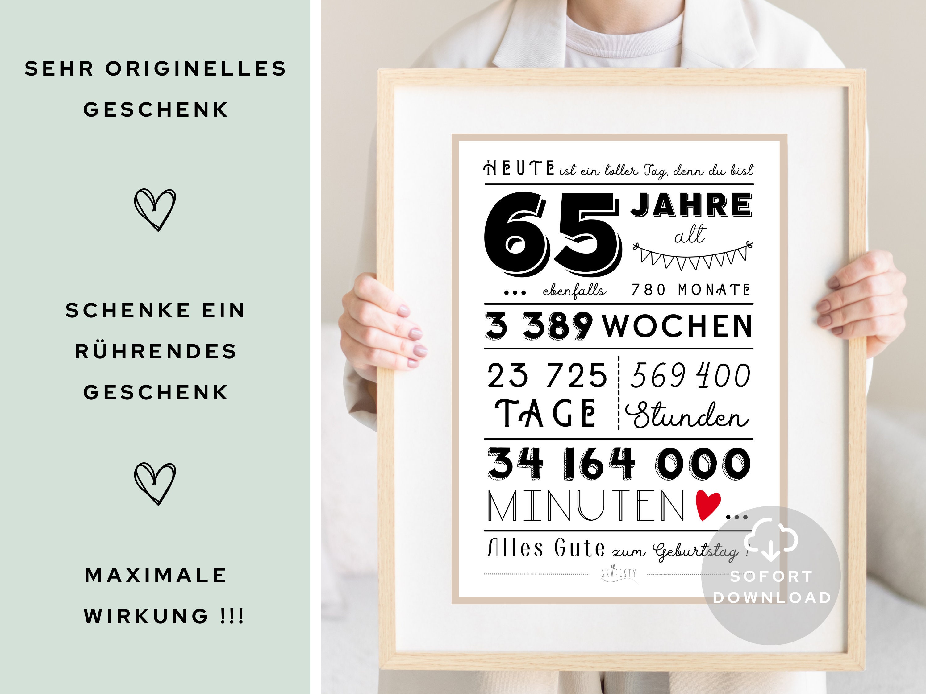 Verwunderlich Geschenke 65 Geburtstag Mann Ebenbild
