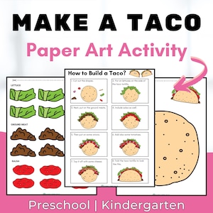 How to Make a Paper Taco Craft Art Activities Project to Learn About ...