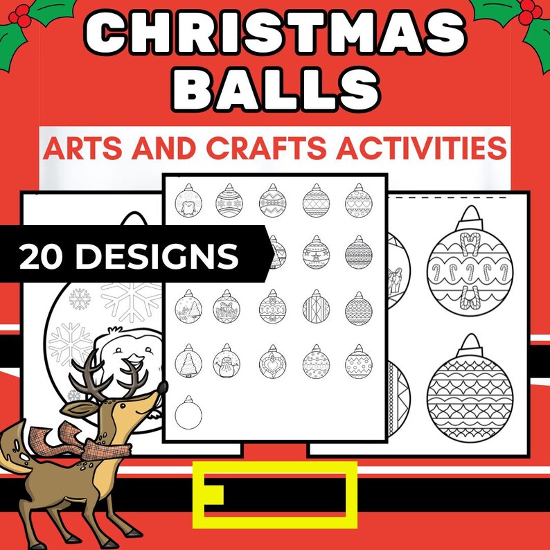 Printable Christmas Balls Coloring Pages Xmas Ornament Christmas Tree ...