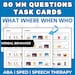 Verbal Behavior ABA 80 WH Questions Task Cards for Intraverbal and LR ...