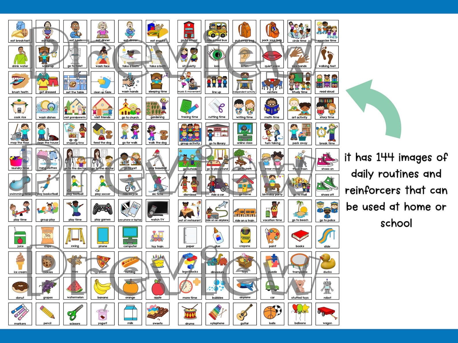 Autism Visual Schedule First Then Board Checklists for Home School ...