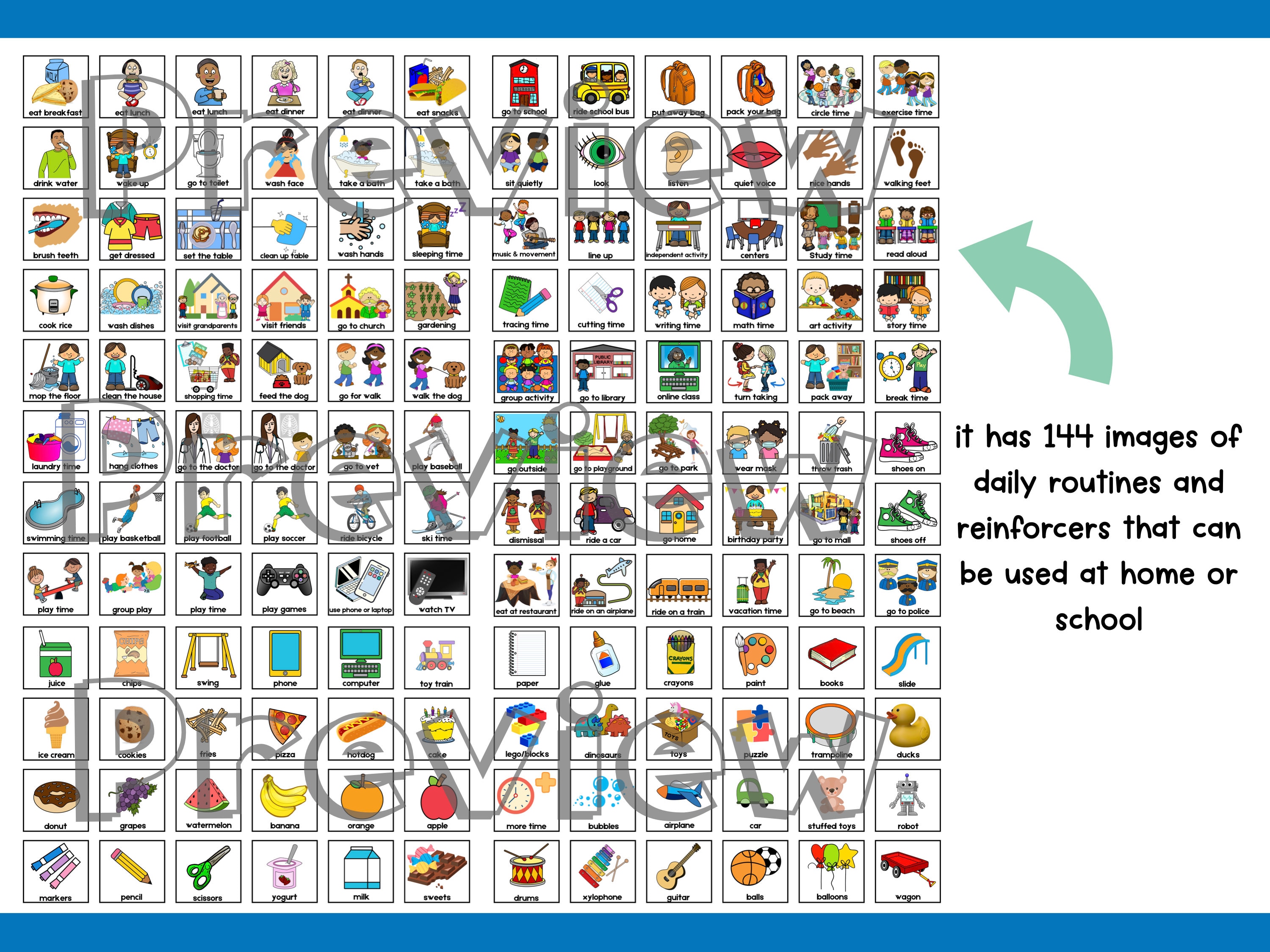 Autism Visual Schedule First Then Board Checklists for Home School ...