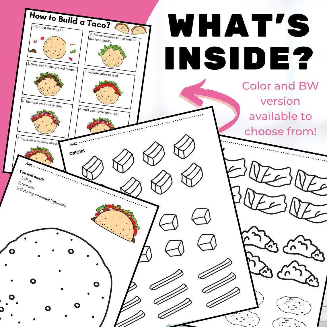 How to Make a Paper Taco Craft Art Activities Project to Learn About ...
