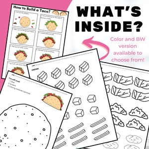 How to Make a Paper Taco Craft Art Activities Project to Learn About ...