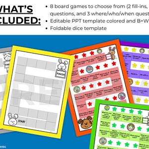 Intraverbal Board Games Printable ABA Materials for Special Education ...