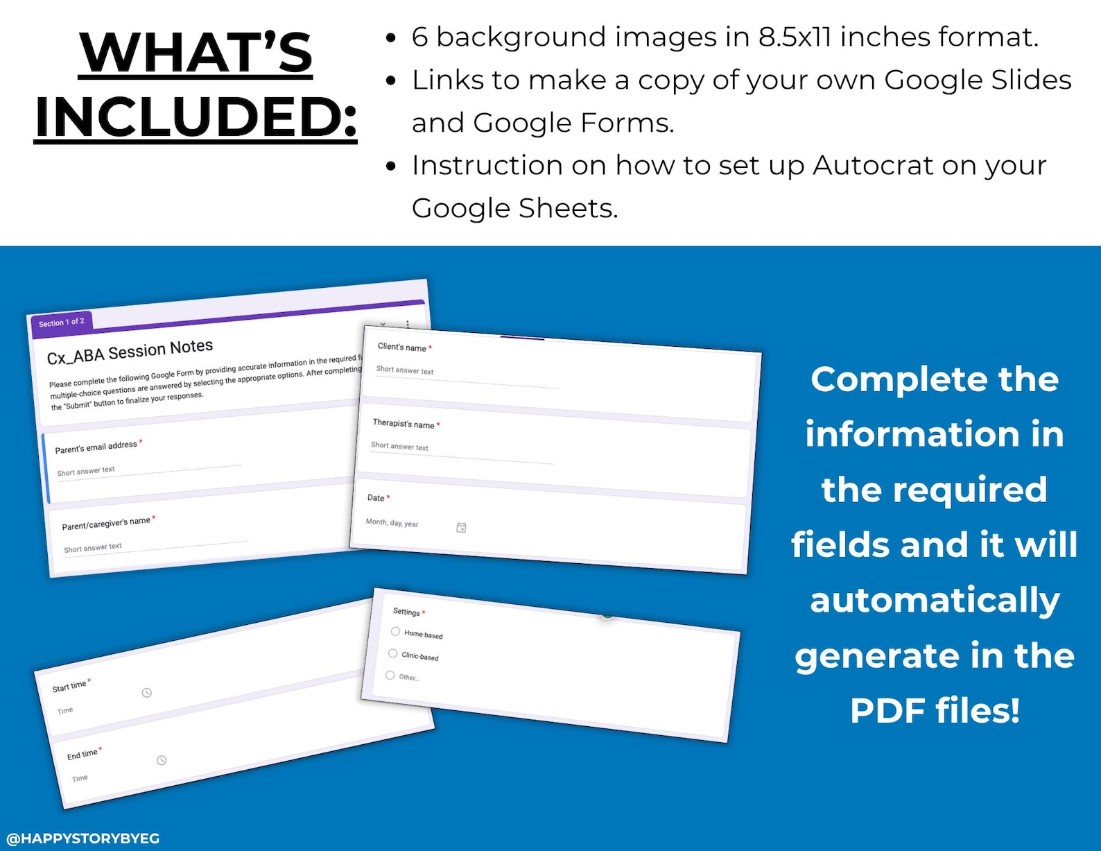 RBT Session Notes Form ABA Session Notes Behavior Therapy Session Notes ...