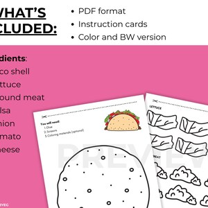 How to Make a Paper Taco Craft Art Activities Project to Learn About ...