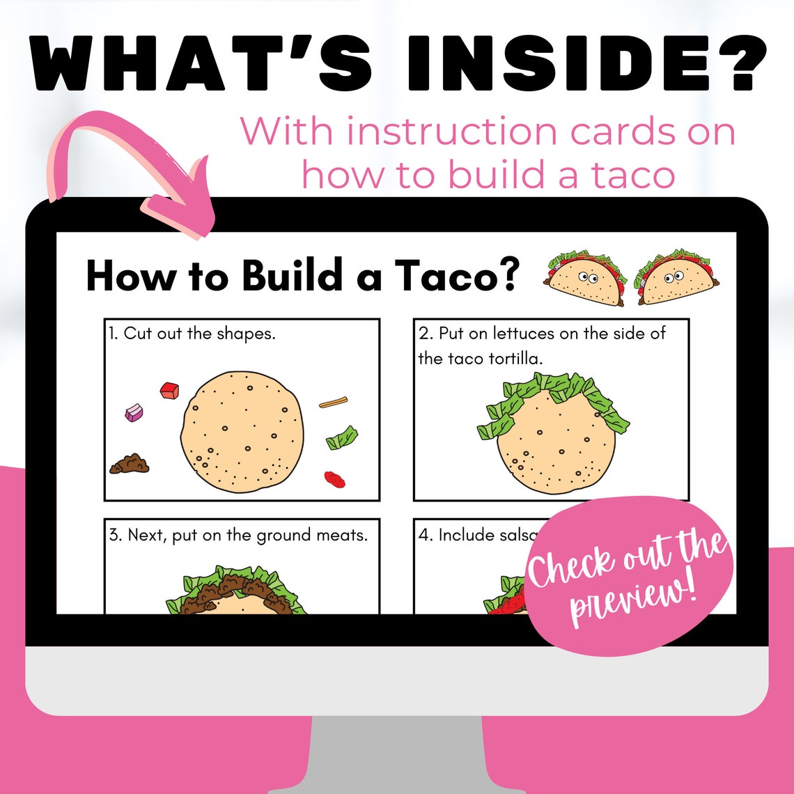 How to Make a Paper Taco Craft Art Activities Project to Learn About ...