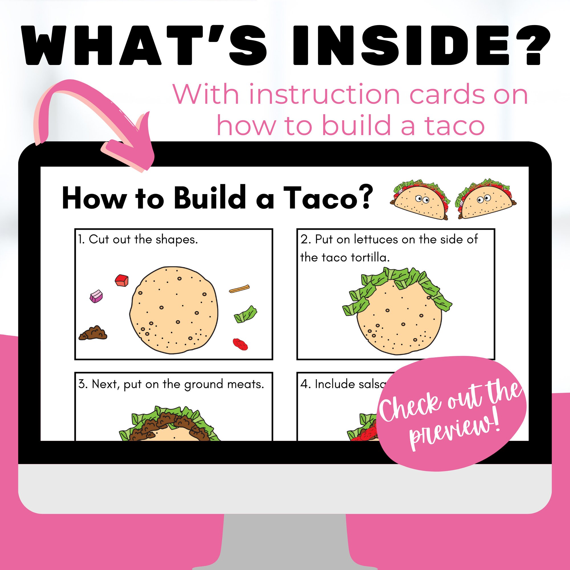 How to Make a Paper Taco Craft Art Activities Project to Learn About ...
