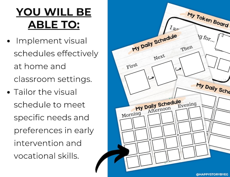 Autism Visual Schedule | First Then Board Checklists for Home School ...