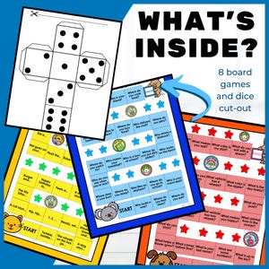 Intraverbal Board Games Printable ABA Materials for Special Education ...